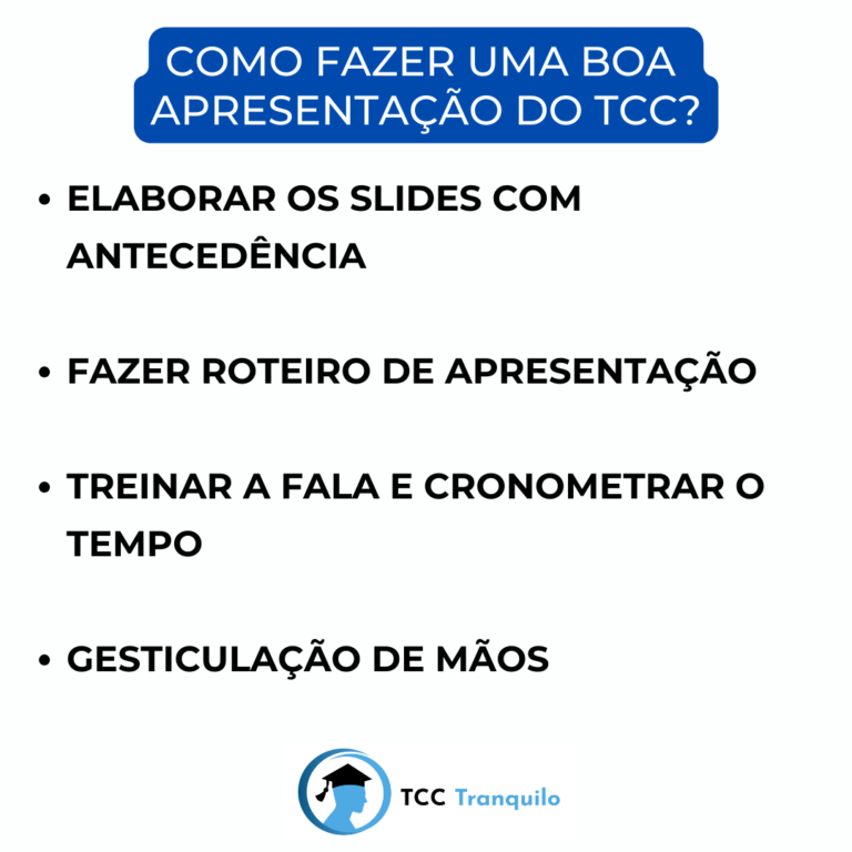 Como fazer uma boa apresentação do TCC? - TCC Tranquilo